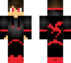 Dark Red Cool Skin | Minecraft Skin