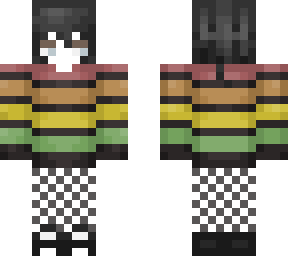 Rainbow Sweater/Fishnet Tights Base | Minecraft Skin