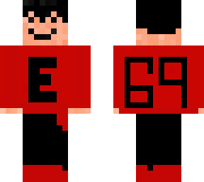 epic red gamer | Minecraft Skin