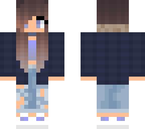 Navy Winter Coat | Minecraft Skin