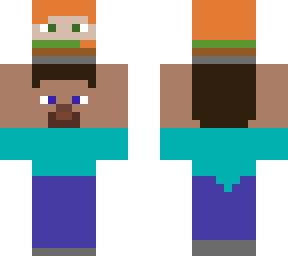 Steve carrying Alex | Minecraft Skin