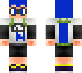 inkling boy blue | Minecraft Skin