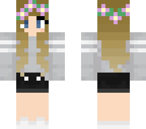 Me as Shubble in Aph's flower crown | Minecraft Skin
