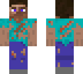 Steve with battle damage | Minecraft Skin