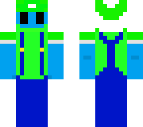 Dig Dug: Luigi Costume | Minecraft Skin