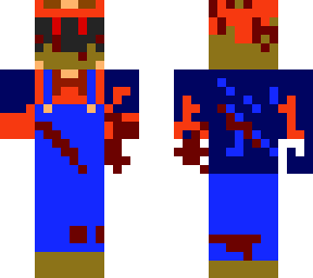 V2 FNaS Withered Mario | Minecraft Skin