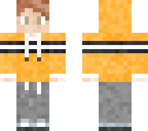 Orange Hoodie | Minecraft Skin