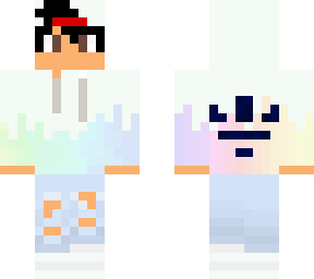 recolored cool white guy | Minecraft Skin
