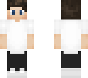Short sleeve, White Shirt | Minecraft Skin