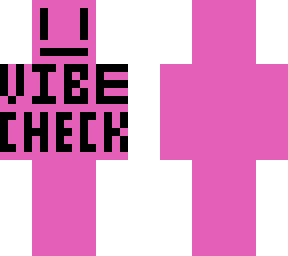 Vibe Check Man Pink | Minecraft Skin