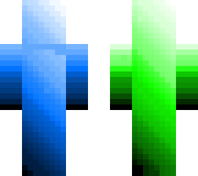 Blue and green gradient | Minecraft Skin