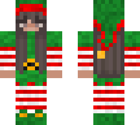 Christmas elf girl | Minecraft Skin