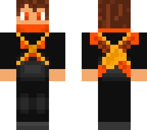 orange ninja | Minecraft Skin