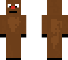Rudolf the red nosed reindeer | Minecraft Skin