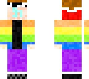 Rainbow Noob | Minecraft Skins