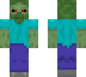 Zombie with red eyes | Minecraft Skin