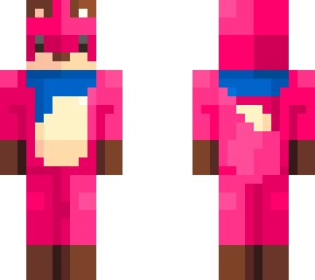 A basic pink fox | Minecraft Skin