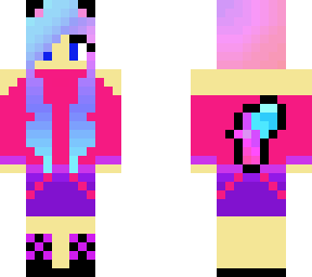 new rainbow cat | Minecraft Skin