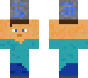 steve carrying diamond ore | Minecraft Skin