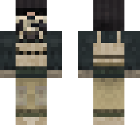 MW2 Ghost with hood | Minecraft Skin