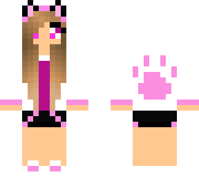 Pink Paws | Minecraft Skin