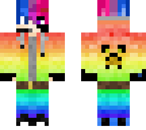 rainbow gamer | Minecraft Skins