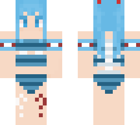 Nijimi with her floaties | Minecraft Skin