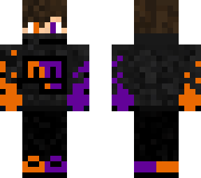 organe and purple | Minecraft Skin