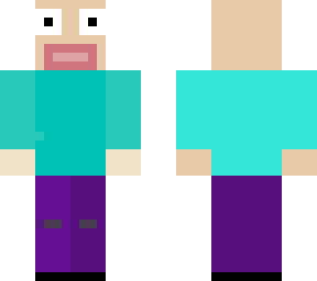 surprised noob | Minecraft Skin