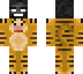 Tigger Holding Wither Skull - Half base | Minecraft Skin