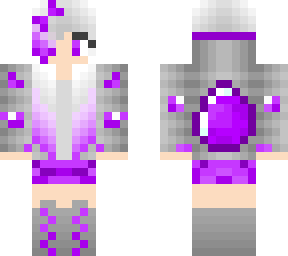 Amethyst girl - no 2 of my crystal gem line | Minecraft Skin