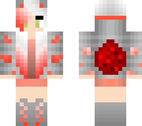 Ruby (redstone) girl - no 3 of my crystal gem line | Minecraft Skin