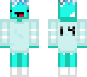 Skeppy in a sweater, flowercrown. and socks | Minecraft Skin