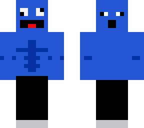Two face Blue buff guy | Minecraft Skin