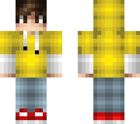 Yellow Hoodie Player | Minecraft Skin