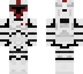phase 1 red clone trooper | Minecraft Skin