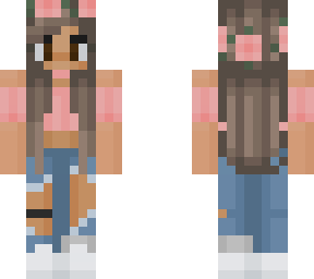 girl pink outfit | Minecraft Skin