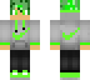 Green nike boy upgrade | Minecraft Skin