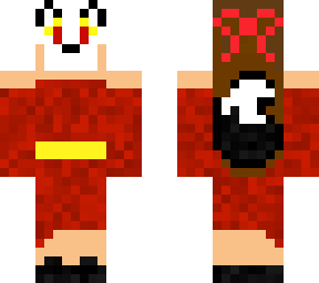 Wolf girl-fortnite mask | Minecraft Skin