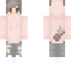 Wolf Boy with pink Sweatshirt - Edit from GreyhoundzEditz! | Minecraft Skin
