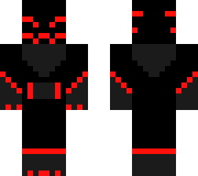 black red protogen | Minecraft Skin