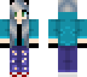 Blue Cat girl Dec 2019 | Minecraft Skin