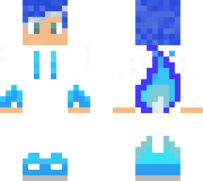 Blue Fire/Ice Skin | Minecraft Skin