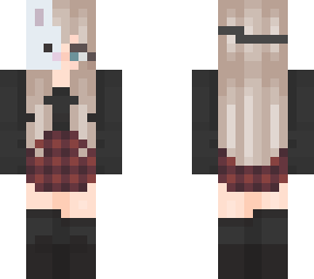Bunny mask girl 1 | Minecraft Skin