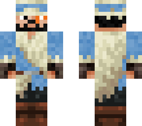 Iskall85 snowy Villager blue version | Minecraft Skin
