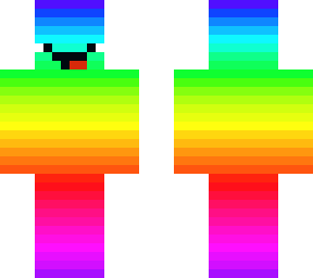 Rainbow Noob | Minecraft Skins