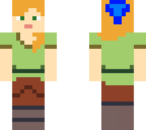 Alex With Bow | Minecraft Skin