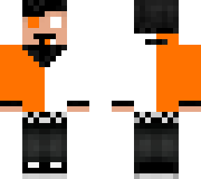 Orange white Rageelixir | Minecraft Skin