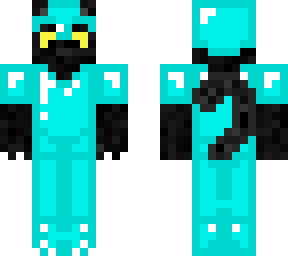 Skip the cat with diamond armor | Minecraft Skin