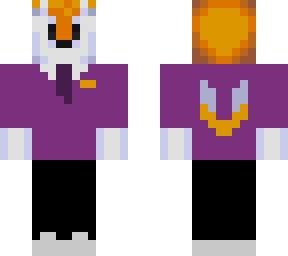 William Prower/Tails Afton (Tails as a security guard) | Minecraft Skin